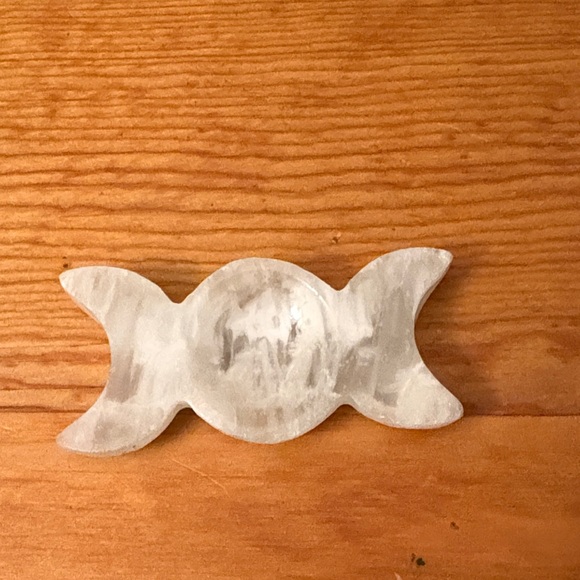 Accents | White Triple Moon Stone Crystal | Poshmark
